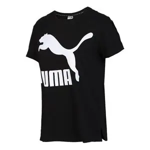 PUMA Classics Logo Short Sleeve T-shirt - Black