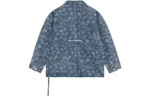 LI-NING Skateboard Series Full Print Denim Jacket