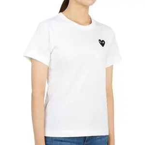 Play Comme Des Garcon Black Heart T-shirt - White