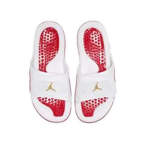 JORDAN Air Hydro 4 Retro Slides - White/red