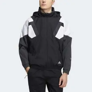 Adidas Colorblock Track Jacket With Stand Collar