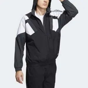 Adidas Colorblock Track Jacket With Stand Collar