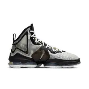 Nike Lebron 19 High Top Lace-up Athletic Sneakers - Grey