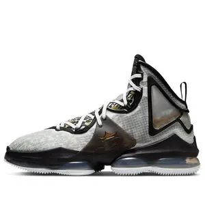 Nike Lebron 19 High Top Lace-up Athletic Sneakers - Grey