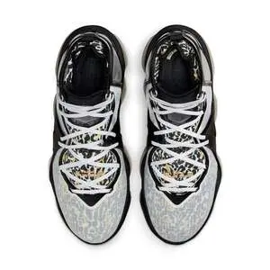 Nike Lebron 19 High Top Lace-up Athletic Sneakers - Grey