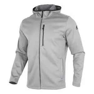 Adidas Fleece Lined Hooded Jacket - Gray