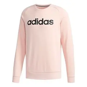 Adidas Neo Logo Print Crewneck Pullover - Pink