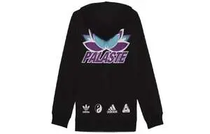 PALACE X Adidas Originals Graphic Hoodie - Black