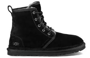 UGG Harkley Lace-up Suede Boots - Black