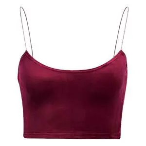 Adidas X Ivy Park Velour Bra - Burgundy