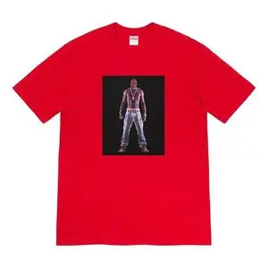 Supreme Supreme Ss20 Week 1 Tupac Hologram Tee Virtual Characters Short Sleeve Unisex Red Red