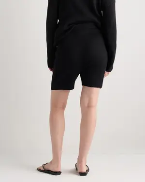 Quince Cotton Cashmere Maternity Knit Shorts
