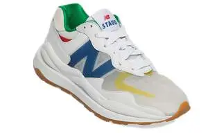 NEW BALANCE Staud X 57/40 "white Blue Quartz" Athletic Sneakers - White/blue/yellow
