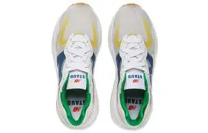 NEW BALANCE Staud X 57/40 "white Blue Quartz" Athletic Sneakers - White/blue/yellow