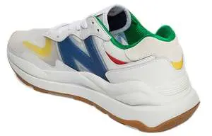 NEW BALANCE Staud X 57/40 "white Blue Quartz" Athletic Sneakers - White/blue/yellow