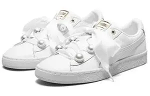 PUMA Suede Platform Bling Sneakers - White