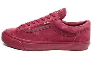 VANS Wtaps X Og Style 36 Lx Burgundy Suede Sneakers - Wine