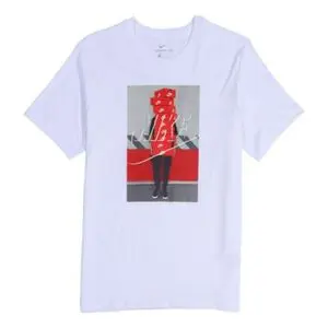 Nike Printed Casual Sport Short Sleeve - White