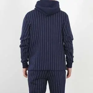 PUMA Pinstripe Hooded Pullover Fleece