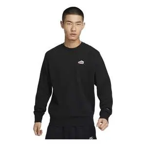Nike French Terry Crewneck Sweatshirt - Black/white