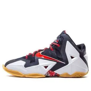 Nike Lebron 11 "independence Day" High Top Sneakers - White/red/black