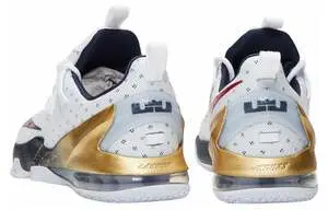 Nike Lebron 13 Low 'olympics' Sneakers - White/black/goldyellowgold