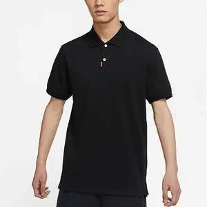 Nike Slim Fit Running Short Sleeves Polo - Black