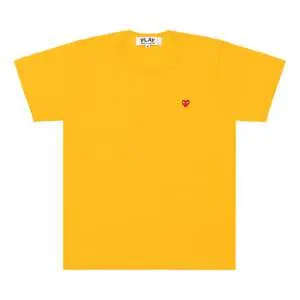 Play Comme Des Garcon Play Comme Des Garcons Emblem T-shirt - Yellow