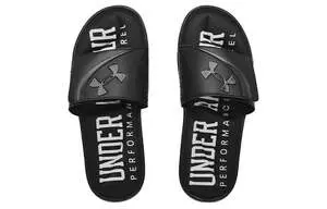 Under Armour Ignite 6 Graphic Strap Slide - Black