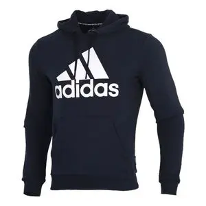 Adidas Logo Printing Sports Pullover Navy - Blue