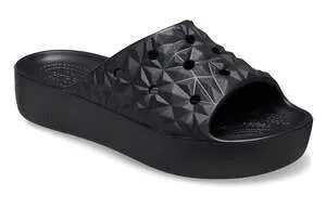 CROCS Classic Platform Slides - Black