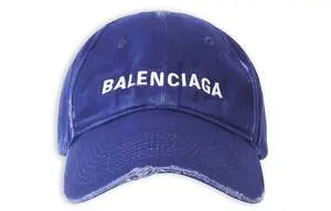 Balenciaga Logo Visor Cap - Blue/white