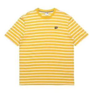 PUMA Downtown Strlped Stripe Round Neck Short Sleeve Color - Gold