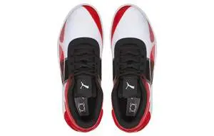 PUMA Fusion Nitro Team Basketball Sneakers - White/high Risk Red