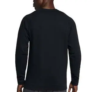 JORDAN Solid Color Sports Round Neck Pullover Long Sleeves