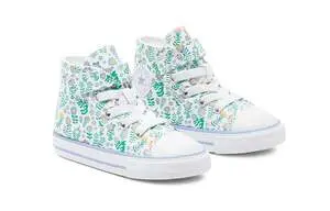 CONVERSE Chuck Taylor All Star High Top Floral Print Sneakers - Peppermint Green