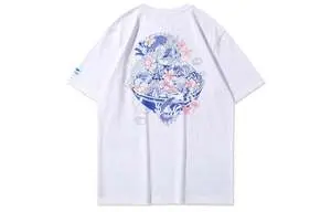 LI-NING Sakura Limited Casual Sports Round Neck Tee 'white Blue - White/blue