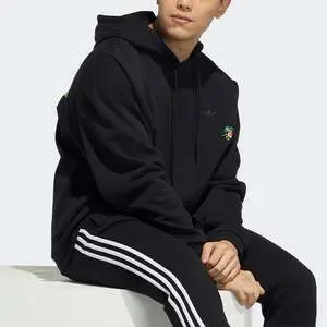 Adidas Originals X Melting Sadness Crossover Sports Hooded Pullover - Multi-color