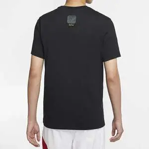 JORDAN Flying Colorful Large Logo Short Sleeve - Black