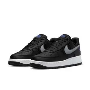 Nike Force 1 Low '07 Sneakers - Black/blue-grey