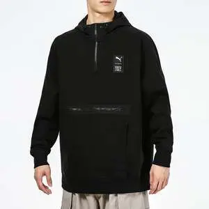 PUMA X Firstmile Crossover Splicing Pocket Sports Training Hoodie - Black