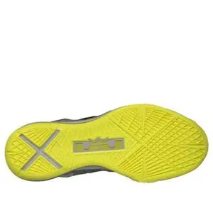 Nike Lebron 10 'yellow Diamond' Basketball Sneakers - Grey/grey/yellow
