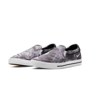 Nike Court Legacy Print Slip-on Sneakers - Grey