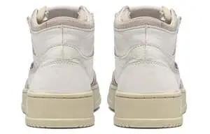 AUTRY Medalist Mid Leather And Suede Sneakers - White