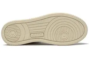 AUTRY Medalist Mid Leather And Suede Sneakers - White
