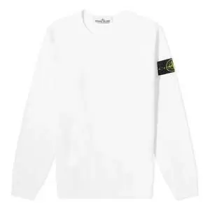 Stone Island Garment Dyed Crew Sweatshirt - White