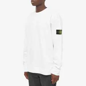 Stone Island Garment Dyed Crew Sweatshirt - White