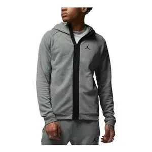 JORDAN Fleece Full-zip Hoodie 'gray