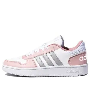 Adidas Hoops 2.0 Low Top Sneakers - Grey/pink/silver