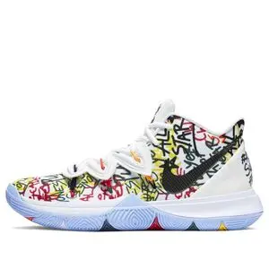 Nike Kyrie 5 "keep Sue Fresh" High Top Sneakers - White